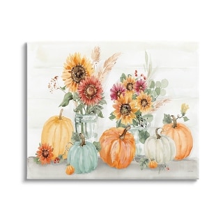 Stupell Autumn Ramble Country Bouquets Canvas Wall Art, Design by ...