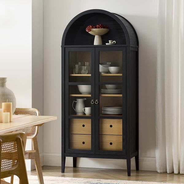 Arched pantry cabinet store