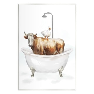 Stupell Farm Animals Bathtub Wall Plaque Art Ziwei Li - Bed Bath ...