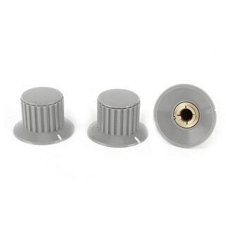 Unique Bargains 3 Pcs Gray Plastic Shell Potentiometer Knob Cover Cap ...