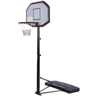 43 in. Outdoor Portable Impact Basketball System with Height Adjustment ...