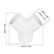 1.57" PVC Pipe Fittings 3pcs 3 Way Y Shape Water Joint Connectors ...
