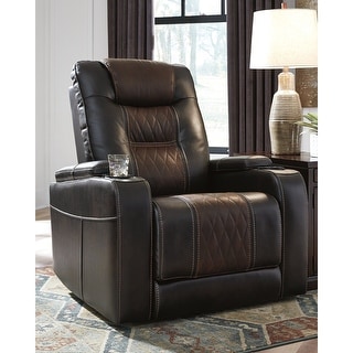 Signature Design by Ashley Composer Brown Adjustable Power Recliner ...
