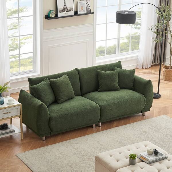 Modern Series Large Bread Upholstered Water Chestnut Sofa (New Product ...