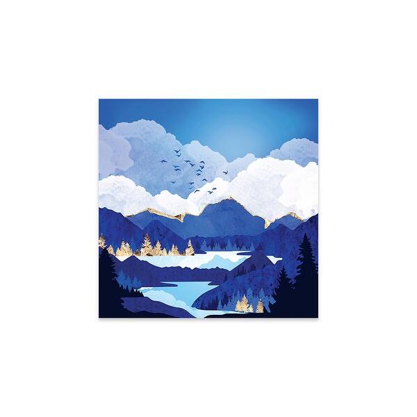 Blue Lake Print On Acrylic Glass by SpaceFrog Designs - Bed Bath ...