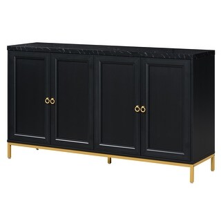 Modern Sideboard with Extra Large Storage Space with Metal Handles and ...