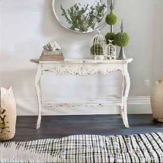 Slimline Whitewash Console Table, for Hallway Living Room Bedroom - Bed ...