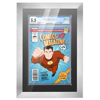 Comic Book Frame Wall Display with Mat for 1 CGC, CBCS OR PGX Graded ...