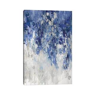 iCanvas "Cascade Indigo with Silver" by Nikki Robbins Canvas Print ...
