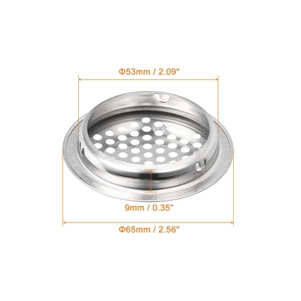 53mm Circular Soffit Vent, 18pcs Stainless Steel Round Air Vents ...