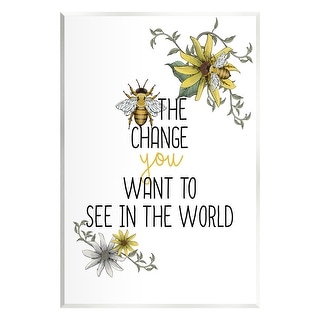 Stupell Bee The Change Wall Plaque Art Design By Kim Allen - Bed Bath ...
