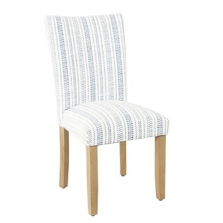 Jax Parsons Dining Chair Set of 2, Blue and White Farmhouse Striped ...