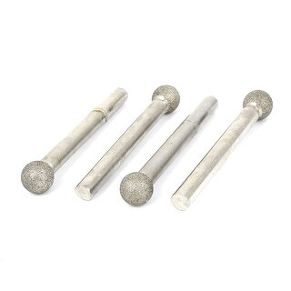 Unique Bargains 4PCS Diamond Coated Ball Tip Mounted Point Buffing Bit ...