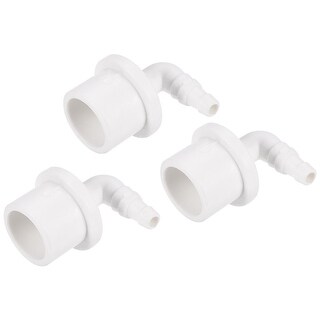 3Pcs Elbow Hose Pipe Fitting 5.3x8mm Barbed x 20mm OD Spigot White ...