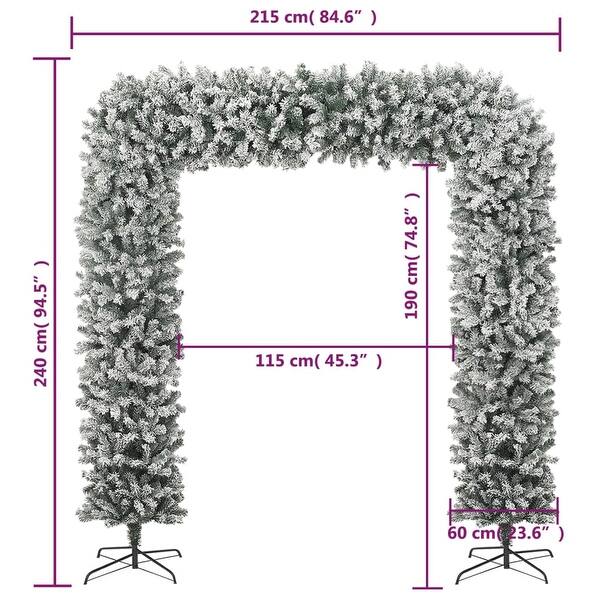 vidaXL Christmas Arch Indoor Outdoor Xmas Decoration Holiday Tree Arch ...