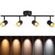 LED Adjustable 4-Head Track Light, 5 Color Temperatures Selectable ...