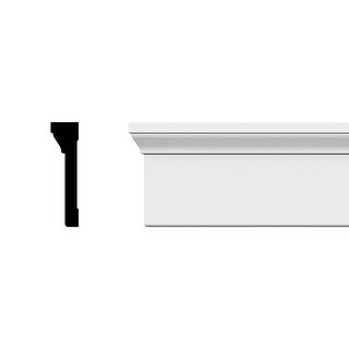 Back Band Casing Moulding - PVC - 4 1/2"H x 1 1/4"P x 96 - Bed Bath ...