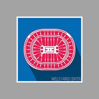 Philadelphia 76ers - Wells Fargo Center (24x24 Poster) NBA Seating Map ...