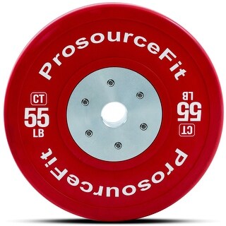ProsourceFit Color Training Bumper Plate 55 lb, Red - Bed Bath & Beyond ...