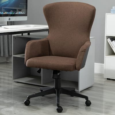 Vinsetto Ergonomic Rolling Office Desk & Computer Chair with 5 Castor ...