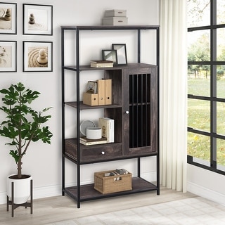 5 Tier Display Shelf with Doors and Drawers - Bed Bath & Beyond - 37366393
