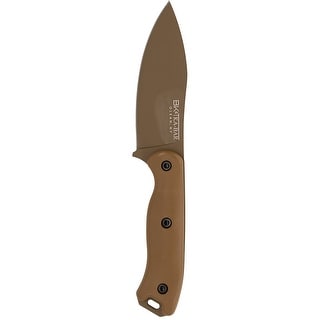 KA-BAR 4.3125" Fixed Blade BK19 Becker Nessmuk Knife w/ Sheath - Brown ...