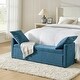 Franco Modern Upholstered Storage Bench with Two Throw Pillows - Bed ...