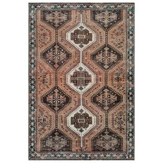 Shahbanu Rugs Old Persian Qashqai Peach Color Bohemian Clean Distressed ...