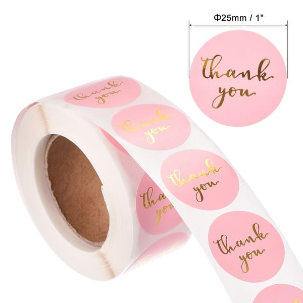 2 Rolls 1" THANK YOU Stickers Roll Envelopes Seals 1000 Pieces Labels ...