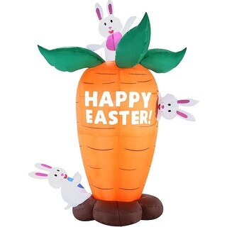 6FT Easter Inflatable Carrot and Bunny - Bed Bath & Beyond - 40166496