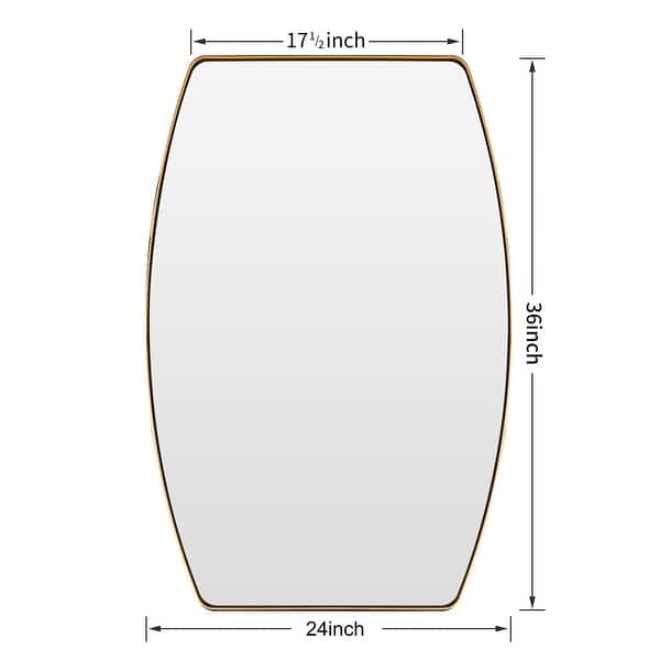 MacLuu Oblong Metal Wall Mirror - Bed Bath & Beyond - 36638230