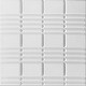 Dundee Deco White Plaid PVC 3D Wall Panels, Decorative Wall Paneling ...