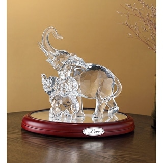 LED Lighted Elephant Family Figurine Decorations - 8" - Set of 2 - Bed ...