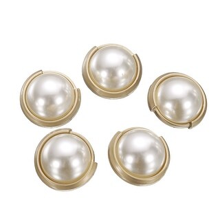 Pearl Gold Metal Sewing Buttons Round Coat Buttons Replacement DIY ...