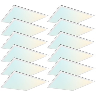 Luxrite 2x2 FT LED Panel Lights 30/35/40W 3 Color Selectable Dimmable ...