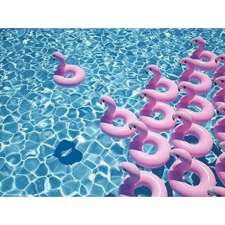 The Pool Pink Floats Canvas Print - Bed Bath & Beyond - 35611106
