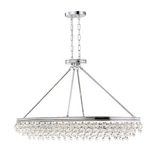 Crystorama Lighting Group 279 Calypso 8 Light 40" Wide Beaded Linear ...