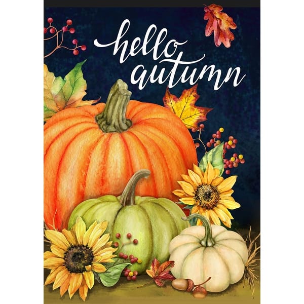 fall outdoor house flags