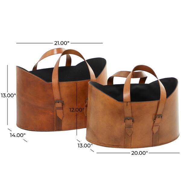 Brown Leather Handmade Box Style Single Slot Magazine Holder with ...