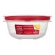 5.94-Cup Round Food Storage Container with Secure Lid, Stackable Design ...