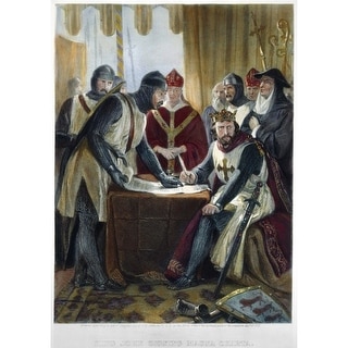 Signing Magna Carta 1215. /Nsigning The Magna Carta In Runnymede June ...
