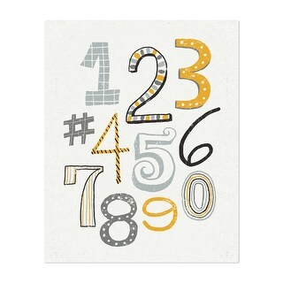 Funky Numbers Typography Motivational Vintage Art Print/Poster - Bed ...