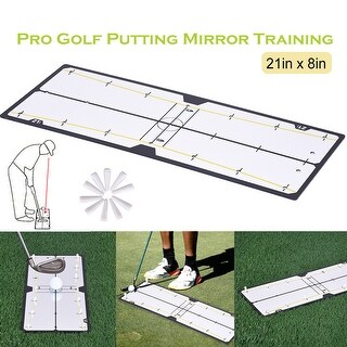 21x8 Inch Golf Putting Training Eyeliner Alignment Swing Trainer Assist ...