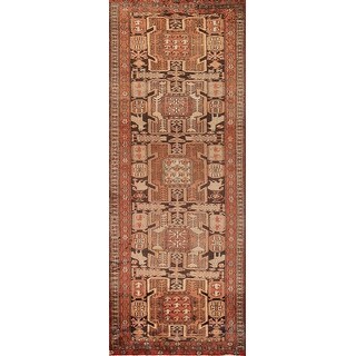 Tribal Meshkin Persian Vintage Runner Rug Handmade Wool Carpet - 3'4"x ...