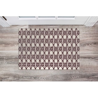 GEO LOGAN BLACK CHERRY Doormat By Kavka Designs - Bed Bath & Beyond ...