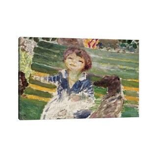 iCanvas "Little Girl With A Dog, 1929-32" by Pierre Bonnard Canvas ...