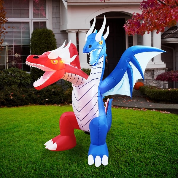 inflatable red dragon