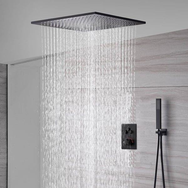 24inch ceiling mount rainfall waterfall shower systems 3 way ...
