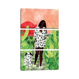 iCanvas "Dalmations" by Caroline Chessia 3-Piece Canvas Wall Art Set ...
