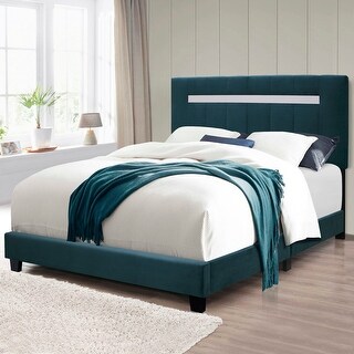 Adjustable Velvet Upholstered Bed Frame - Laminated, Combines Comfort ...